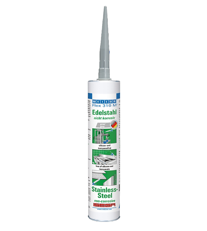 WEICON Flex 310 M Kleb- und Dichtstoff, Edelstahl, 310 ml